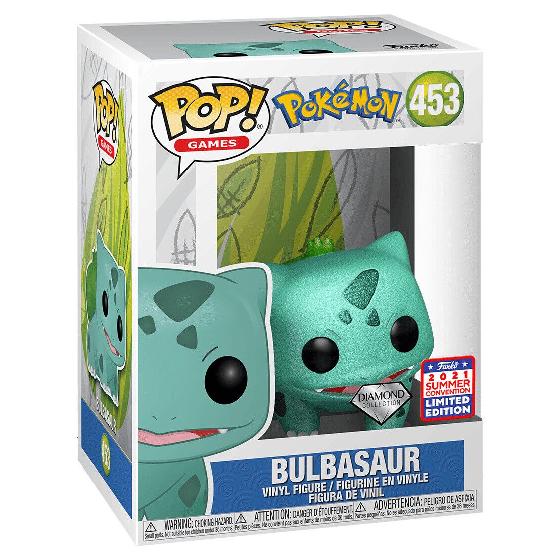 FUNKO POP GAMES POKEMON BULBASAUR 2021 SUMMER CONVENTION LIMITED ...